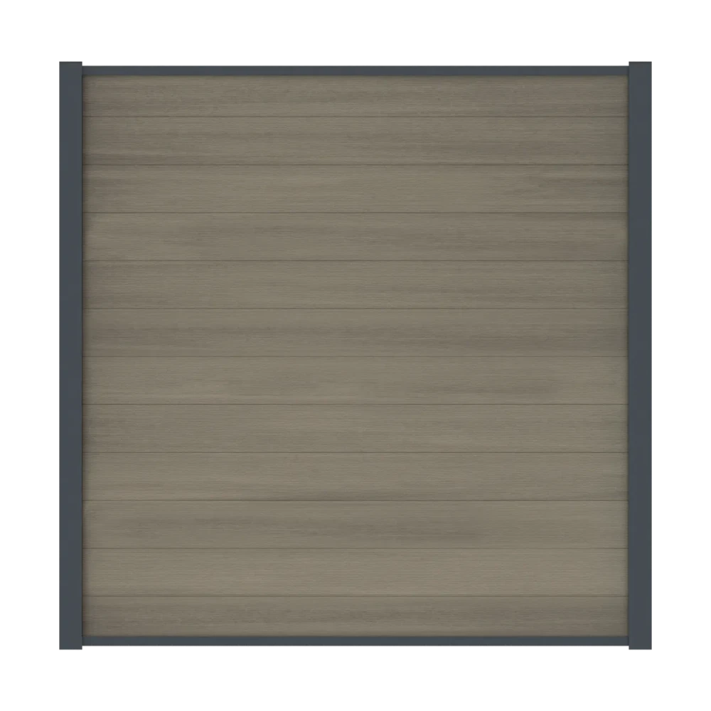 COMPOSIET SCHUTTINGDEEL MET ZWARTE LIJST | PREMIUM | LIGHT GREY ...